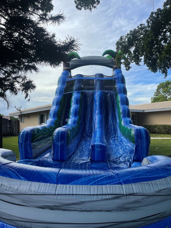 21ft Blue Crush (double lane) - Bounce Rite Back Party Rentals in Coral ...